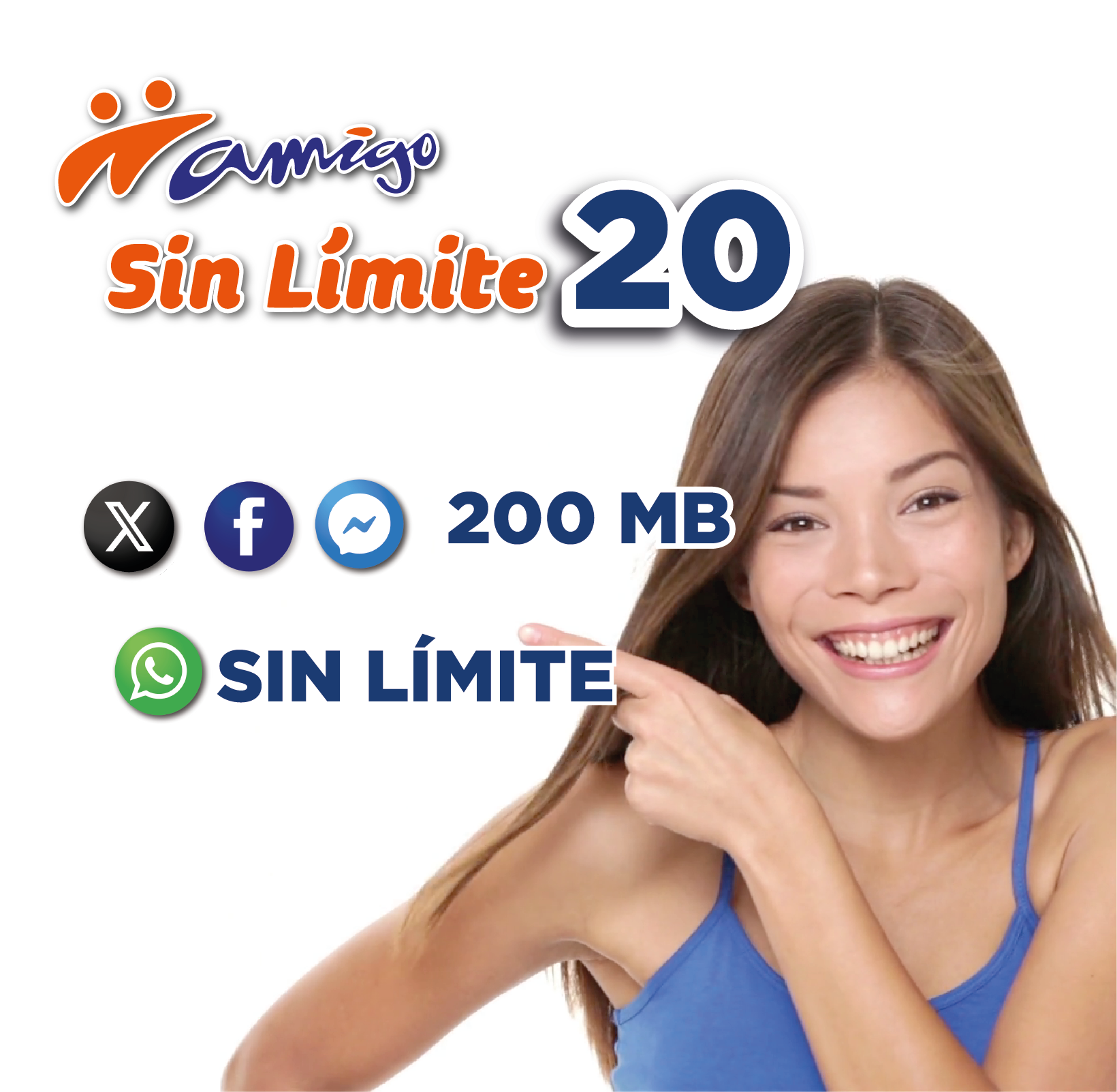 Paquete Amigo Sin Límite 20 | Smartcel R7